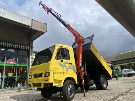 TRANSPORTER OPERATRICE USATA DURSO FARMER 490 SV 4WD con GRU BENELL...